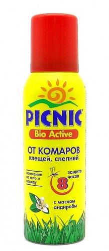 Пикник Bio Active Аэрозоль от комаров и клещей 125мл в Оренбурге ...